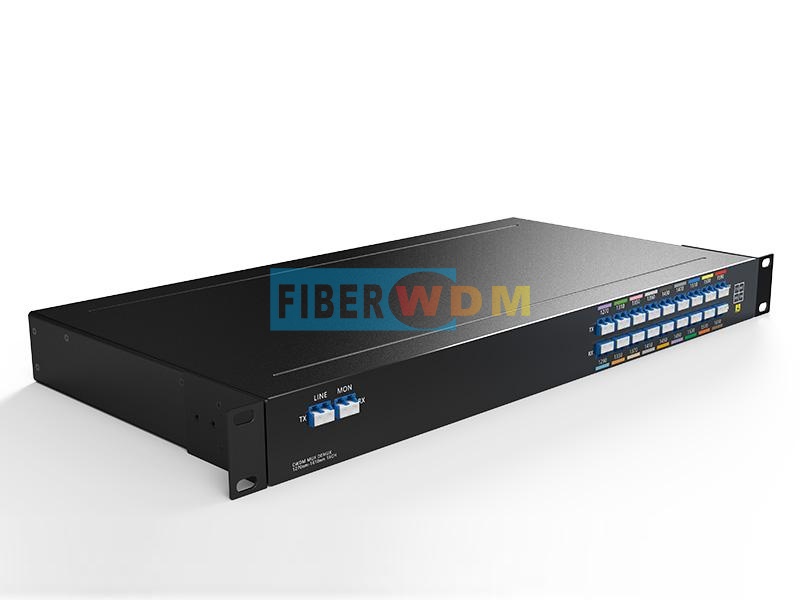 Dual Fiber 18CH CWDM MUX DEMUX With Monitor Port manufacturer ...